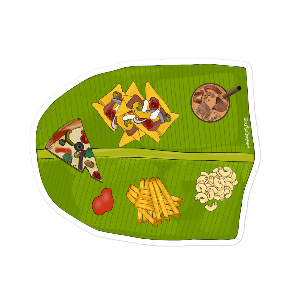 Modern Banana Leaf Sticker